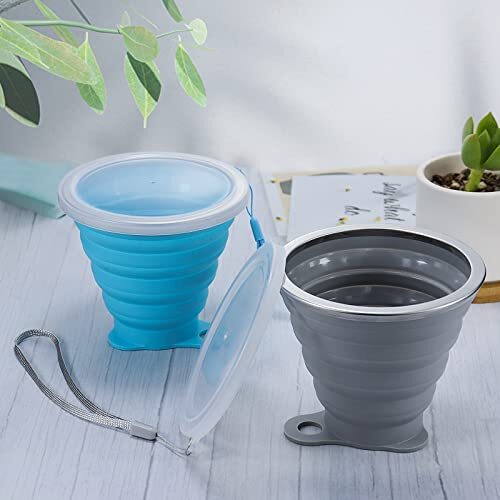 Silicone Collapsible Cups for Camping Travel Small Portable Drinking ...