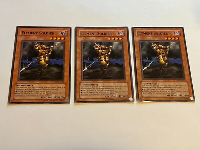 3x Element Soldier SOD-EN024 Yugioh Yu Gi Oh! 3 x3 Playset | eBay