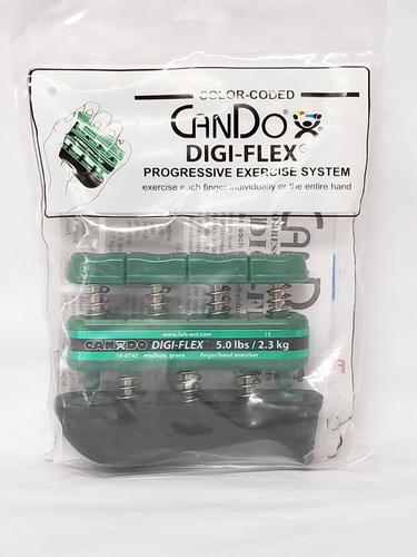NEW- CanDo DIGI-FLEX Hand/Finger Exerciser- Finger 5.0 lbs/ Hand 16.0 ...