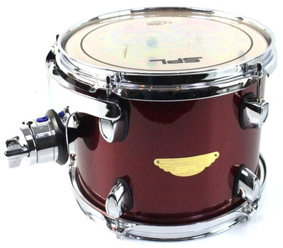 SPL Sound Percussion Labs Velocity Birch 10 x 8 Rack Tom Drum - Ruby # ...