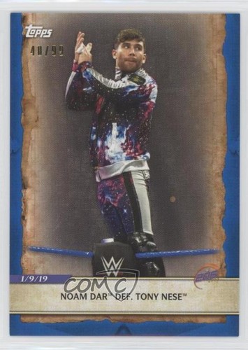 2020 Topps WWE Road to Wrestlemania Blue /99 Noam Dar Def Tony Nese #6 ...
