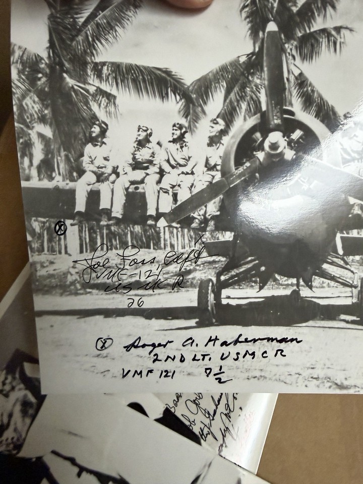 Lot of 14 WWII Ace Pilot Signatures Autographed Signed Photos-Ken Walsh ...