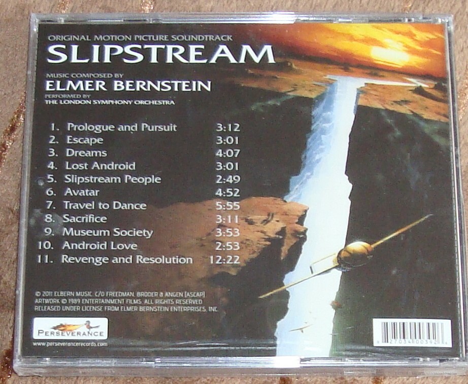 SLIPSTREAM (Elmer Bernstein) rare factory sealed USA cd (2011) OUT-OF ...