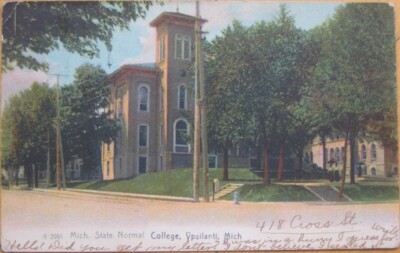 Ypsilanti, MI 1909 Postcard: Michigan State Normal College- Mich ...