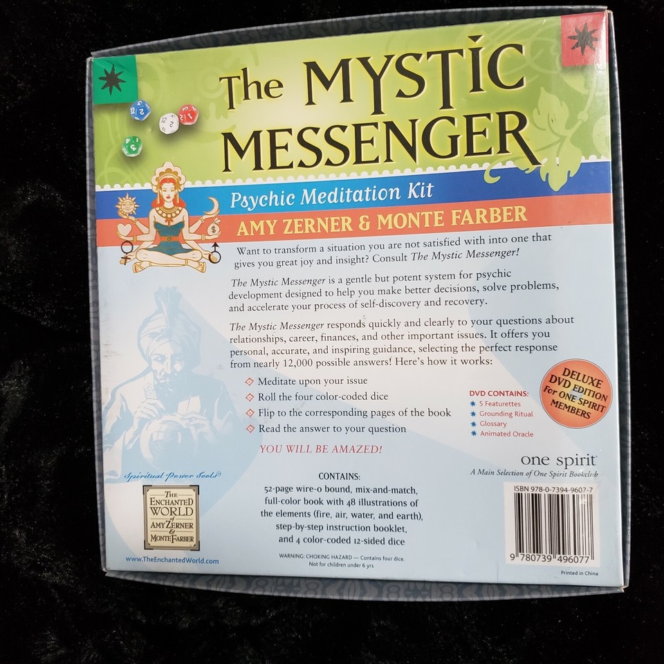 The Mystic Messenger Psychic Meditation Kit Guide Book DVD Amy Zerner ...