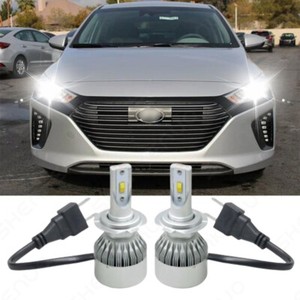 FITS HYUNDAI IONIQ 2016+ 2x H7 Headlight Kit Car LED Bulbs PURE WHITE ...