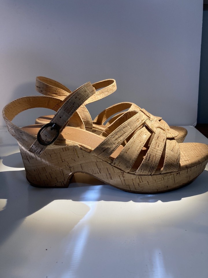 Baretraps Sandals 11 M Wedge Cork Bindi Platform Straps Y2K Natural ...