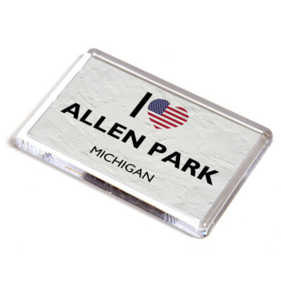 FRIDGE MAGNET - I Love Allen Park, Michigan - USA | eBay UK