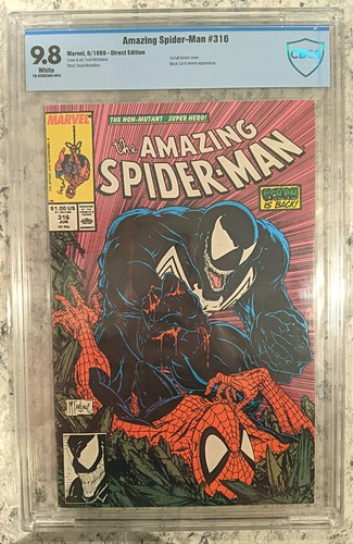 Amazing Spider-Man #316 graded 9.8 - 1st Venom Cover - Todd McFarlane ...