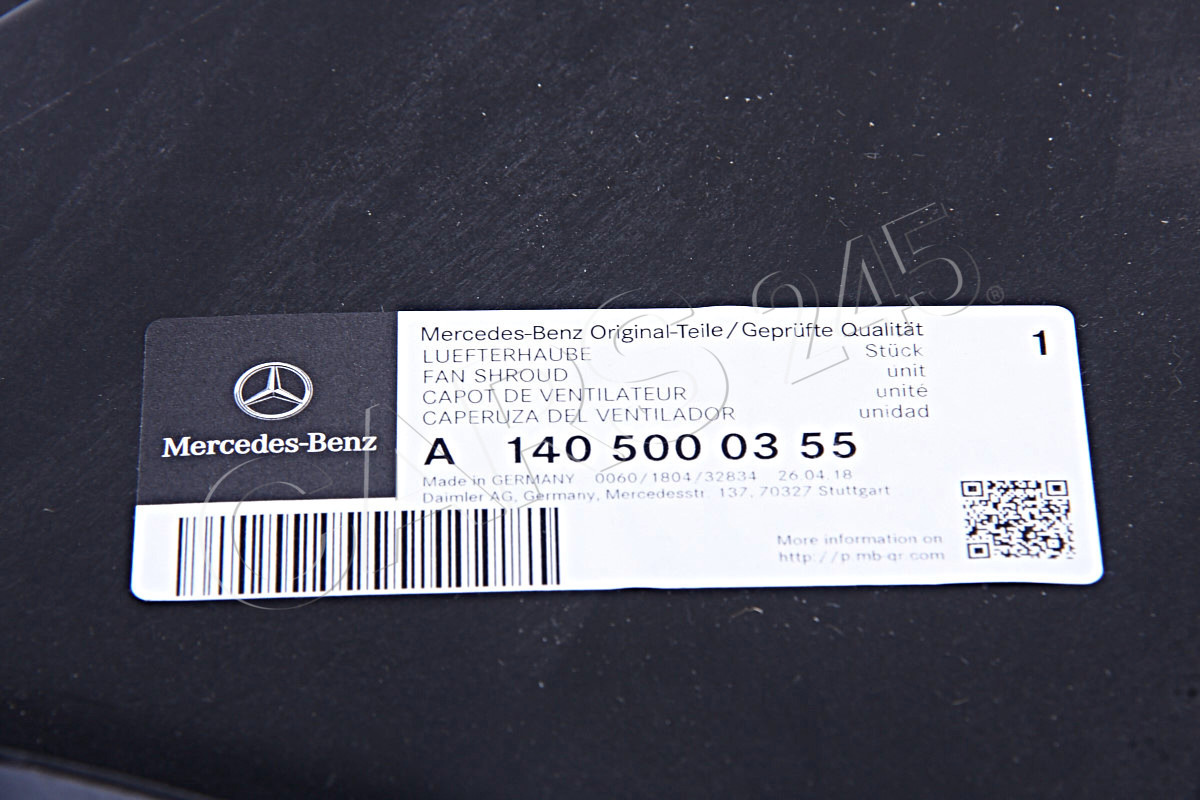 Genuine Mercedes Fan Shroud W140 1405000355 | eBay