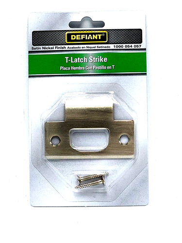 Defiant Satin Nickel T-Strike Door Latch with Screws 1000 054 057 | eBay