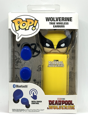 Funko Pop Marvel Wolverine Wireless Ear Buds w/Case Bluetooth Touch ...