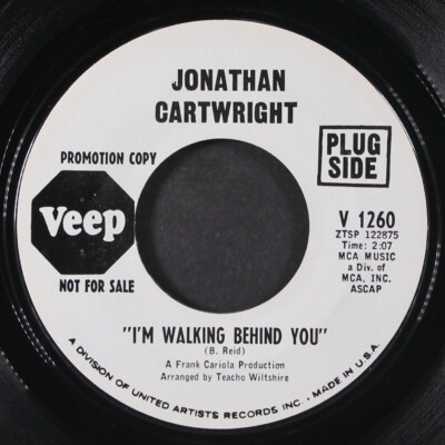 JONATHAN CARTWRIGHT: i'm walking behind you / so tired of being alone ...