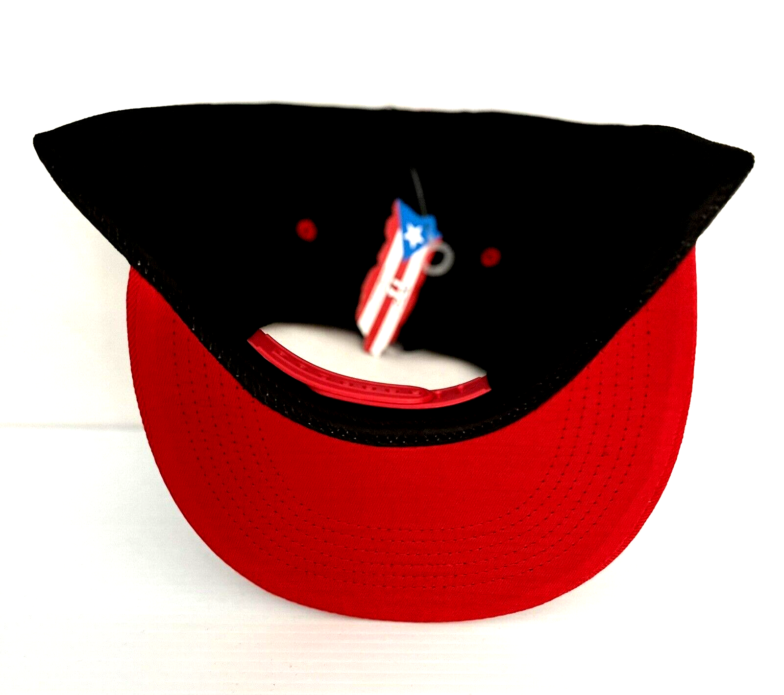 PUERTO RICO PR FLAG WITH STAR EMBROIDERED MEN'S BLACK RED CAP HAT ...