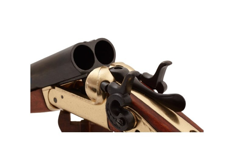 Denix 1881 Howitzer Non-Firing Replica Sawed Off Shotgun Prop in Brass ...