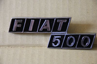 Classic Fiat 500 Rear Bonnet Engine Lid Badge Emblem Metal Highest ...