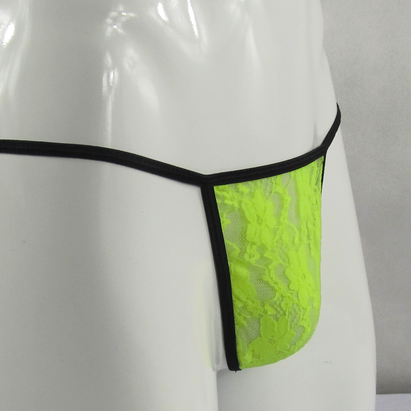 K245 Men's String Pouch G-string thong seamless pouch stretchy Lace ...