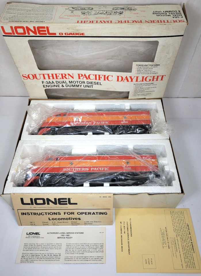 LIONEL 6-8260 LIONEL 6-8262 LIONEL SOUTHERN PACIFIC F3 AA SP F3 AA | eBay