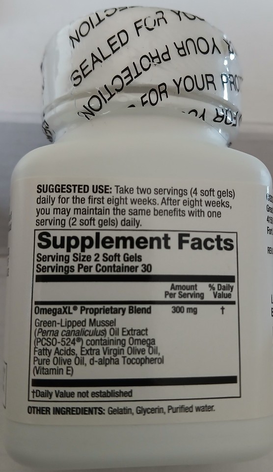 Lot Of 2 Omega XL 60ct Bottles by Great HealthWorks, Sealed, Expires 8/ ...