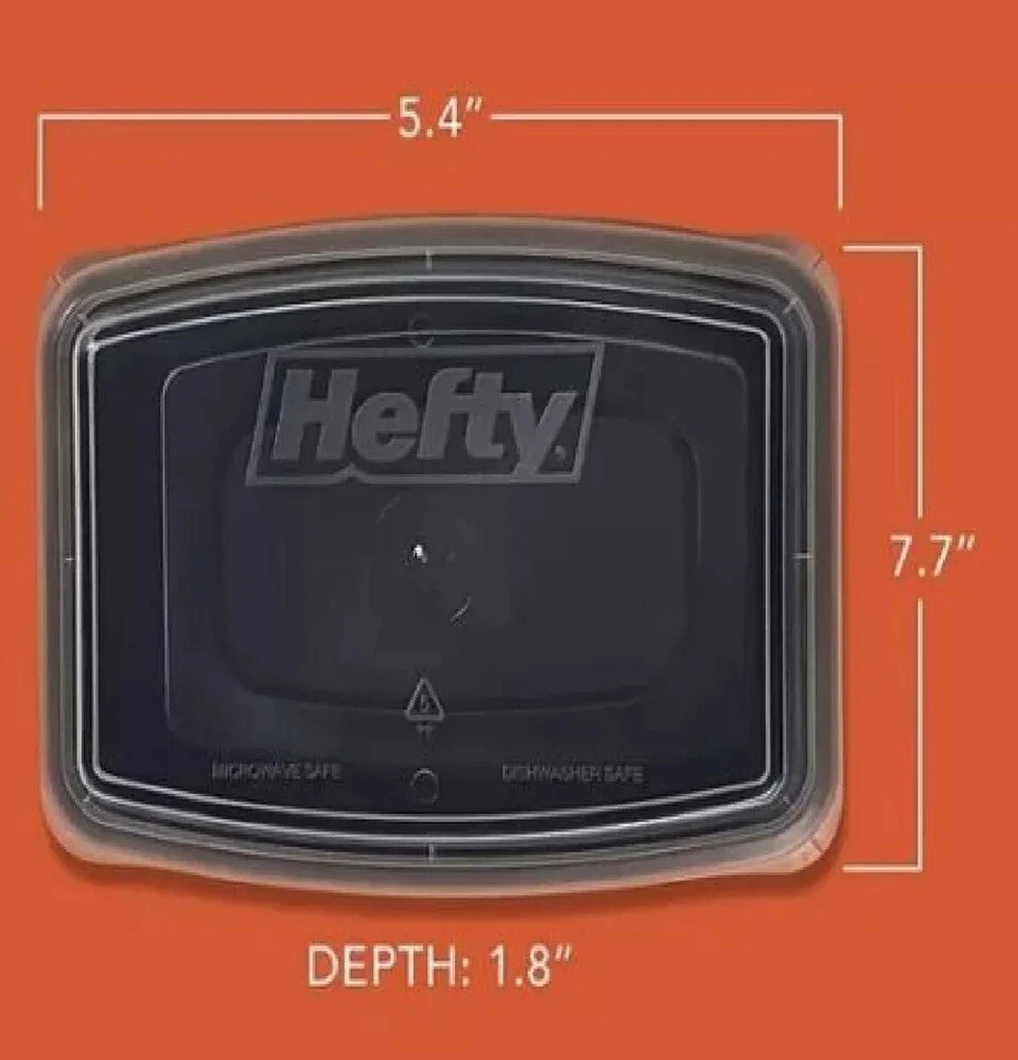 Hefty Food Storage Containers w/ Lid (28 oz., 60 pc.) Free Shipping | eBay