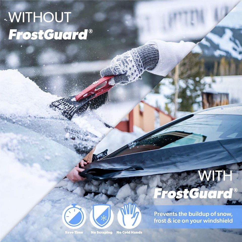 FrostGuard Plus Winter Windshield Cover - Snowflake, XL | eBay