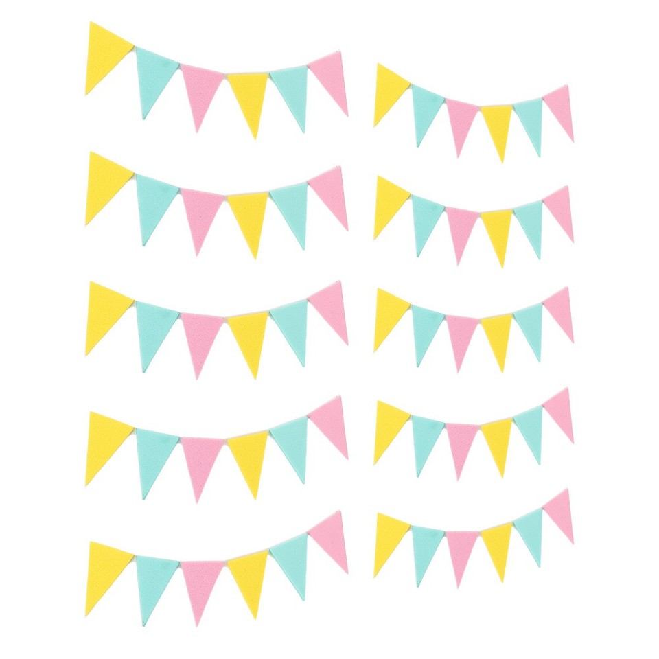 10pcs Christmas Dollhouse Miniatures: Miniature Banner - Mini Triangle ...