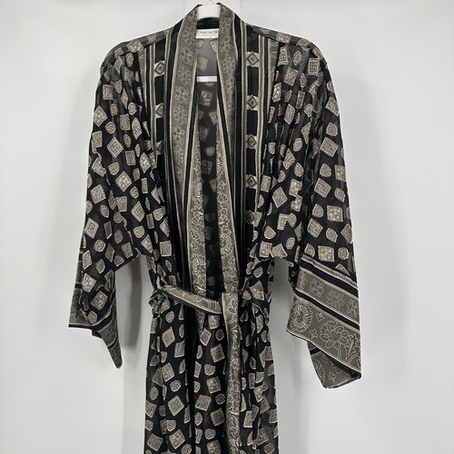 Victorias Secret Womens Moody Sheer Kimono Robe Size L Boho Luxe ...