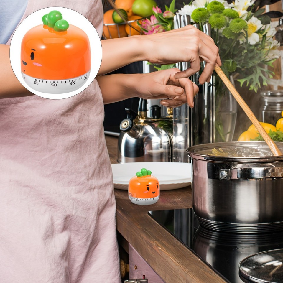 Novelty Kitchen Timer Baking Alarm Clock Carrot Shape Cute Cartoon ...