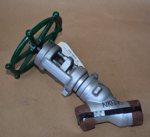 Edward Flowserve 66228 25mm 4595 PSI A105 SCH 80 angle seat forged stop ...