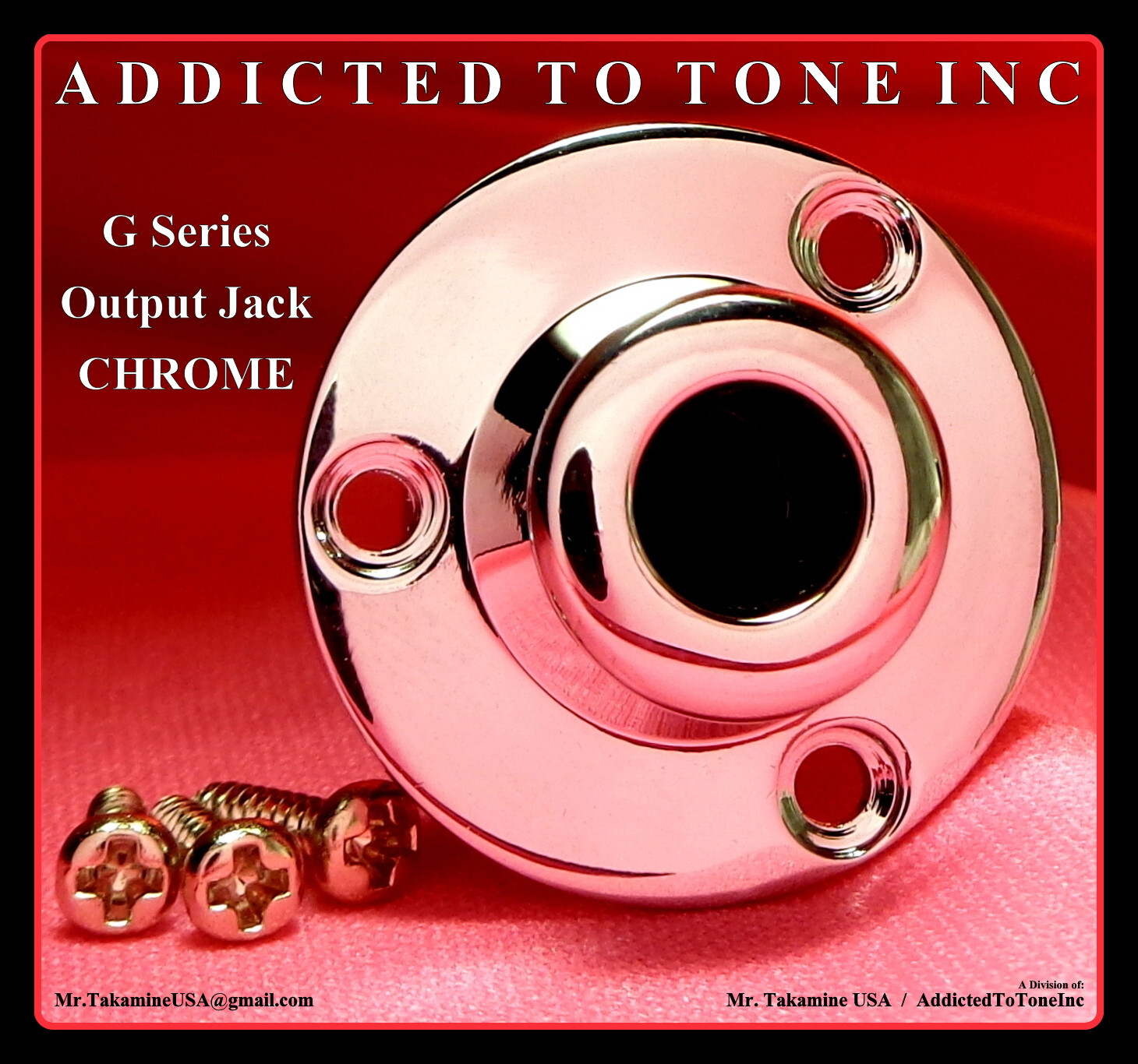 Takamine G Series Output JACK ONLY / CHROME / Jack with wiring code ...