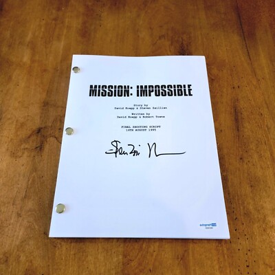 Steven Zaillian Mission Impossible Script Full 105 Pages autograph ACOA ...