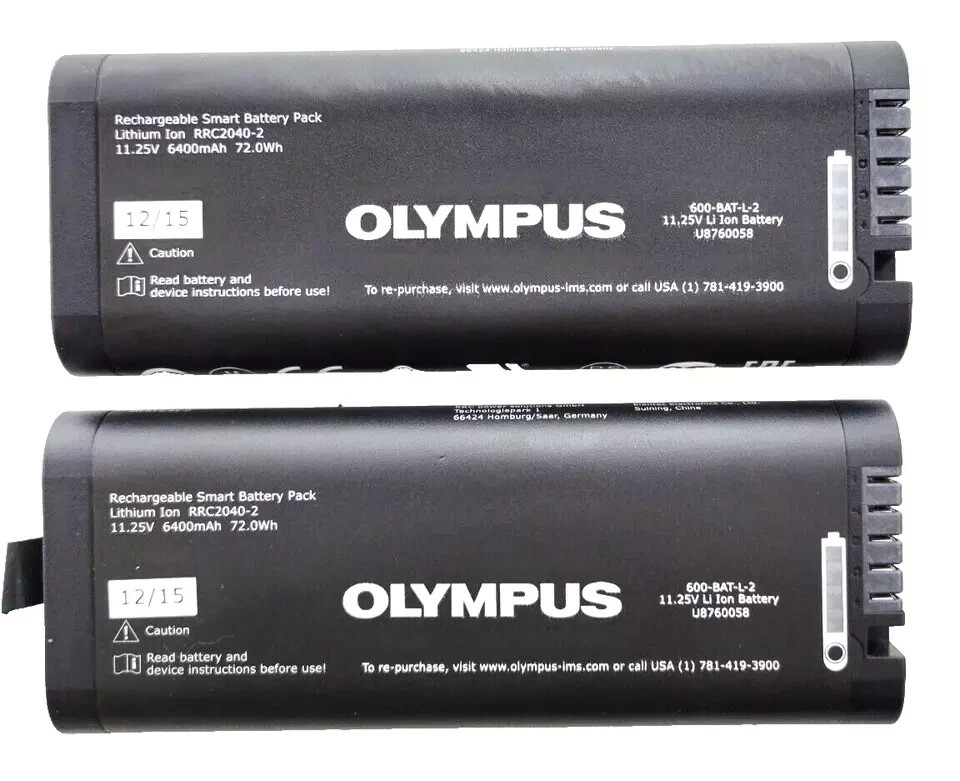 LOT OF 2- OLYMPUS RECHARGEABLE SMART BATTERY PACK RRC2040-2 - *UNTESTED ...