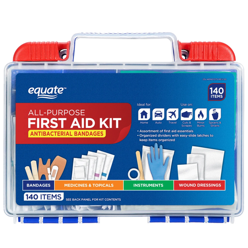 Equate 16WAL01375 All-Purpose First Aid Kit 140 Pieces | eBay