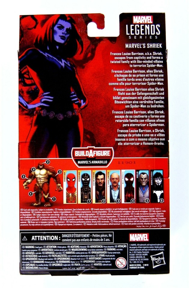 Spider-Man 3 Marvel Legends Marvel's Shriek 6" Collectible Figure | eBay