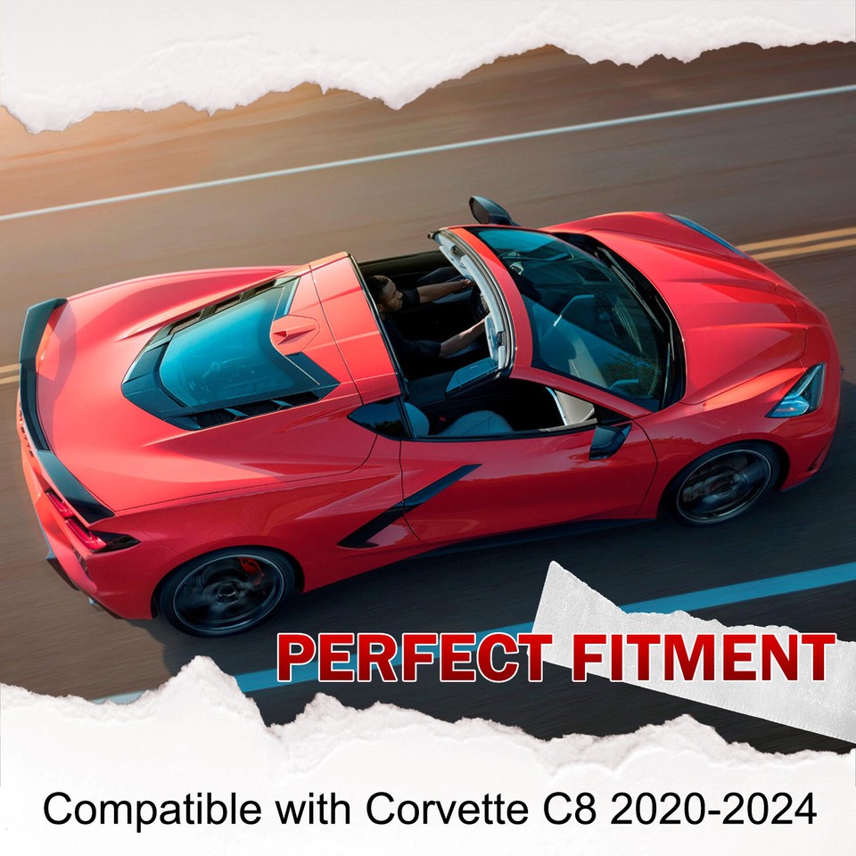 Rear Number License Plate Frame for C8 Corvette Carbon Fiber Flash 2020 ...