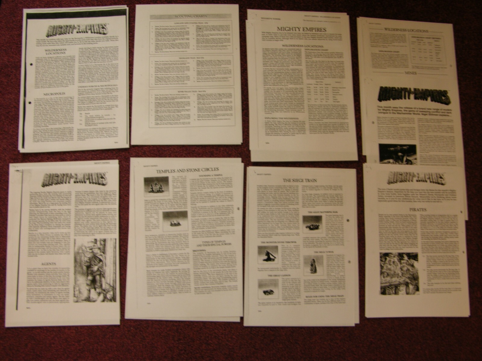 GAMES WORKSHOP, MIGHTY EMPIRES, ASSORTED COMPONENTS, MULTI-LISTING ...