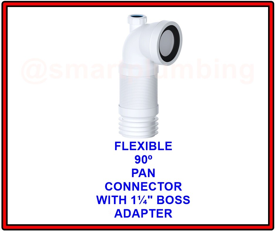 Viva 4" FLEXIBLE PAN CONNECTOR 90 DEG & WITH 32mm BOSS ADAPATER *FREE ...