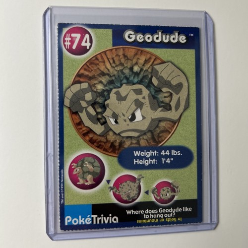 Geodude 74 Pokémon Burger King PokeTrivia Trading Card MP-HP | eBay