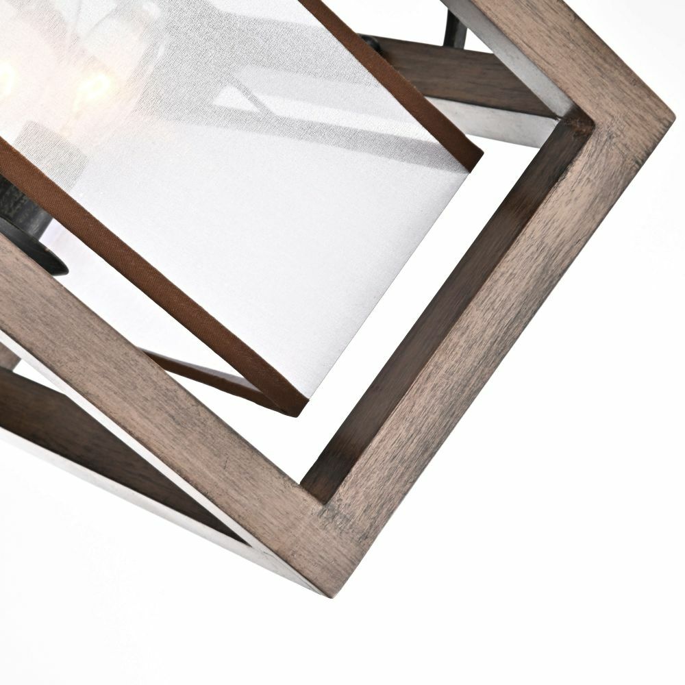 Modern Farmhouse Chandelier Light Wood Ceiling Fixture Rustic Lighting ...