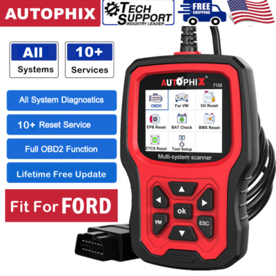 All System Scan OBD2 Scanner Automotive for Ford ABS SRS DPF for F150 ...