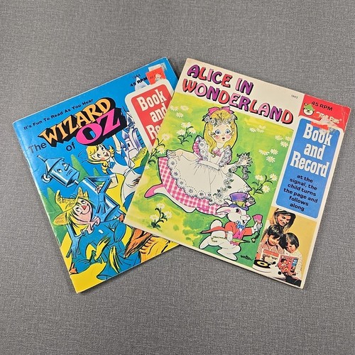Alice in Wonderland & Wizard of Oz 1943 Vintage Read-Along 2 Peter Pan ...