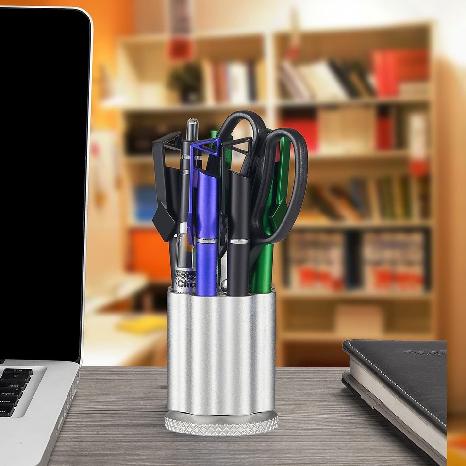 Rotating Revolver Pen Holder, Gun Cylinder Pen Holders, Favorite Pencil ...