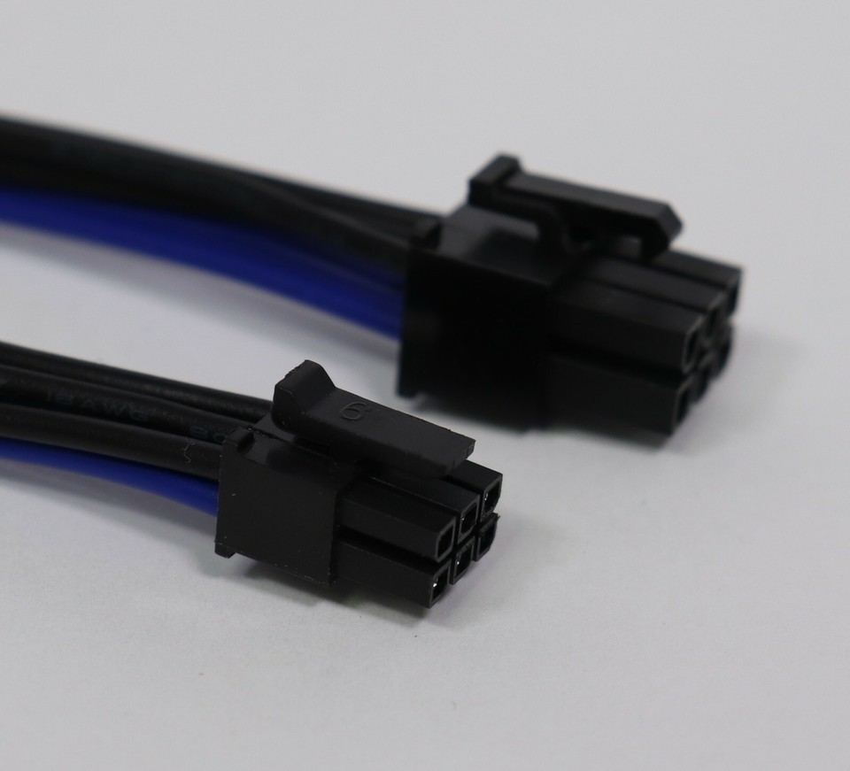 2x Mini 6-pin to 6-pin PCI-e power cable adapters for Apple Mac Pro | eBay