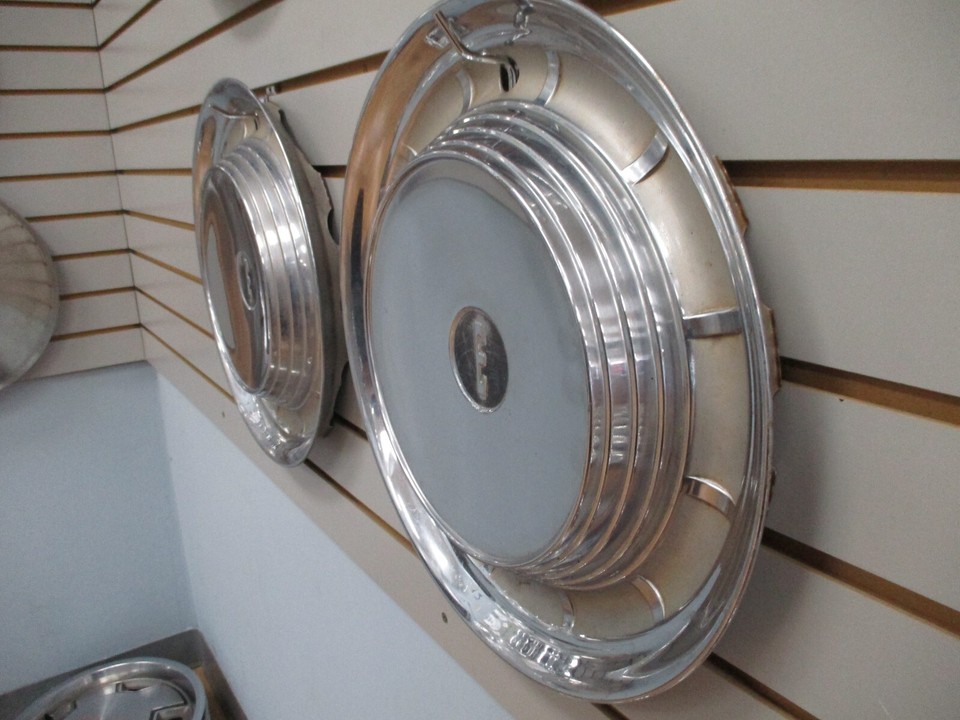 1959 1960 EDSEL CORSAIR RANGER VILLAGE Wheel Covers Hubcaps OEM SET 59 ...