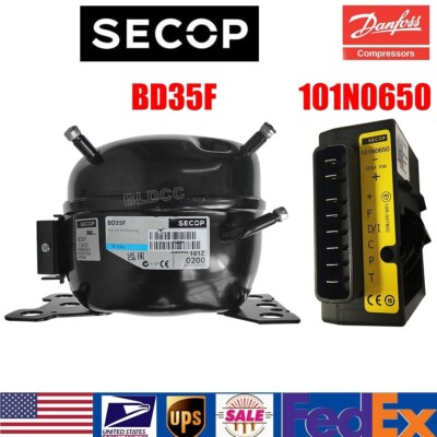 Secop Compressor BD35F Danfoss R134a + Electronic Start Unit Controller ...