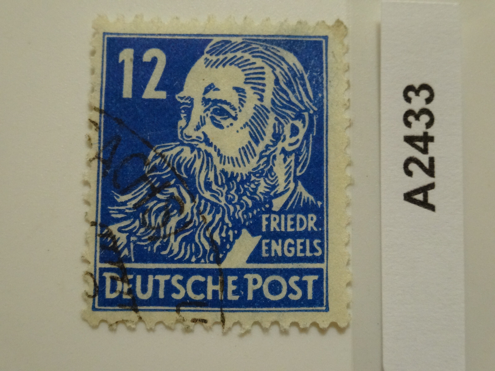 Deutsche Post 12 Friedr. Engels German Postage Stamp | eBay