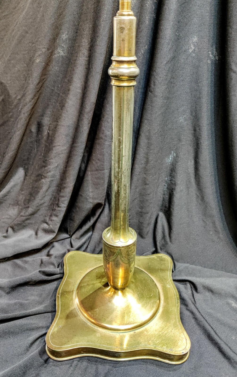 Signed Pairpoint Silverplate Reverse Painted Shade Antique Lamp Base | eBay