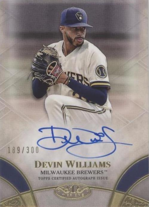 2021 Topps Tier One - Breakout Autographs Devin Williams #BOA-DW /300 ...