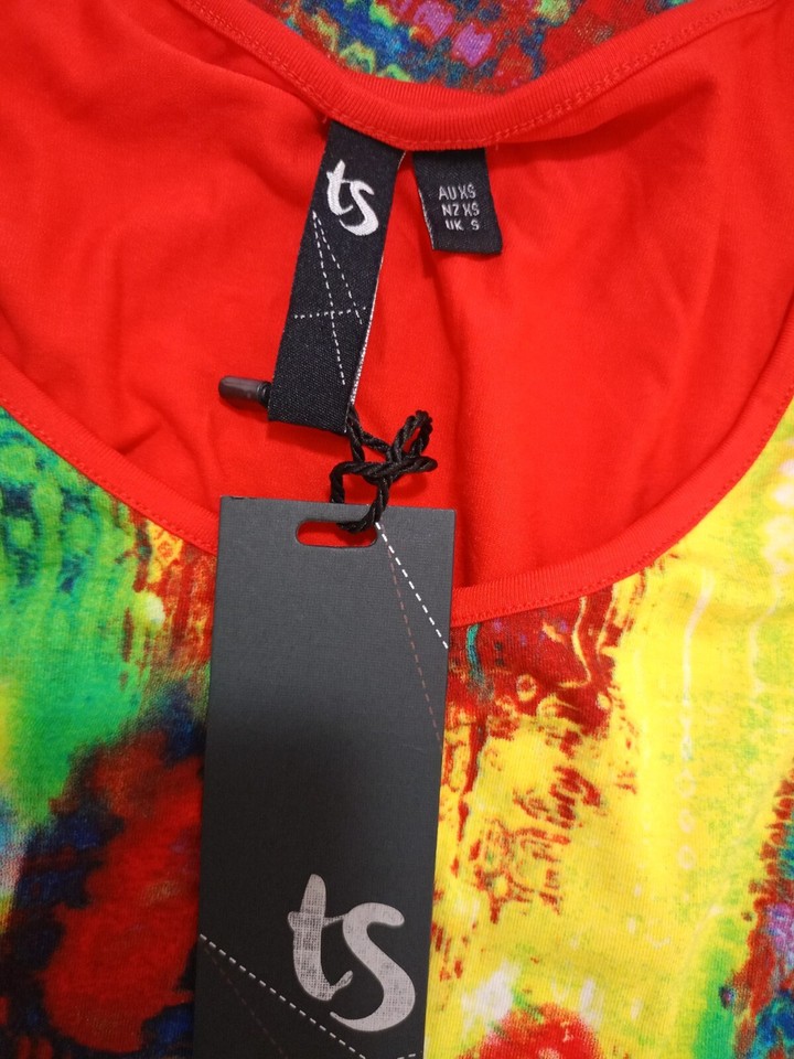 TS Taking Shape Tribune Top Womens Size XS Short Sleeves BNWT Stretchy ...