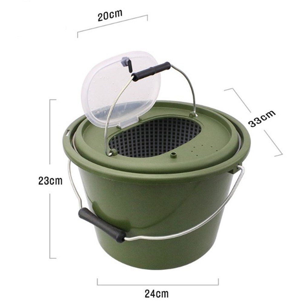 Durable Fish Bucket Water Boxes Mesh Live Fish Portable Carp Fishing ...
